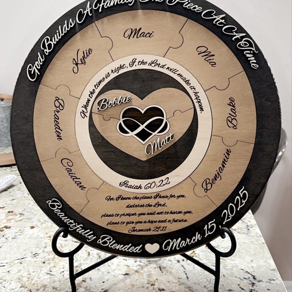 Unity Wedding Puzzle, Blended Family, Unity Alternative, Wedding ...