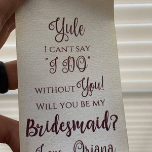 Will You Be My Bridesmaid, Message in a Bottle, Be My Bridesmaid ...