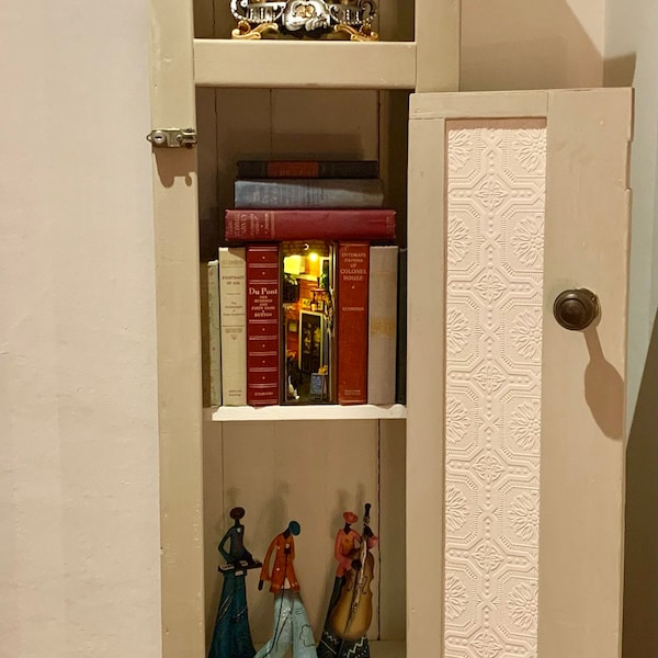 MINIALLEY Italy Booknook Assembled Prebuilt Bookshelf Insert Bookshelf ...