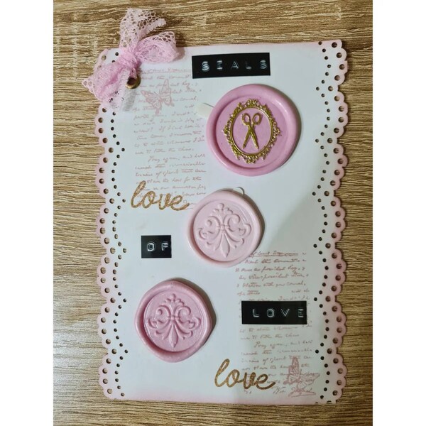 Handmade Pink Strawberries Themed Junk Journal, Pink Lace, Pockets ...