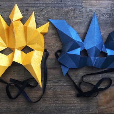 Venetian Half-mask PAPERCRAFT 3d, DIY Masquerade Mask for Men, Pdf ...