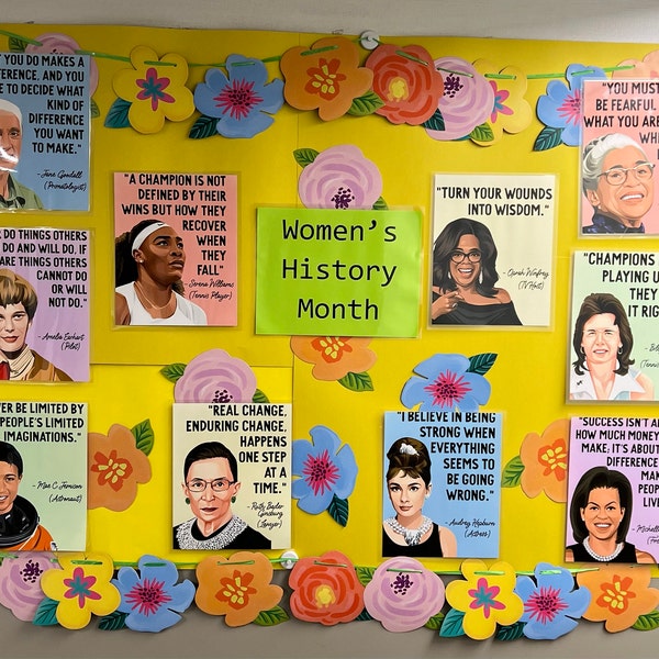 Inspirational Women Printable Posters || 10 Inspiration Women Quote ...