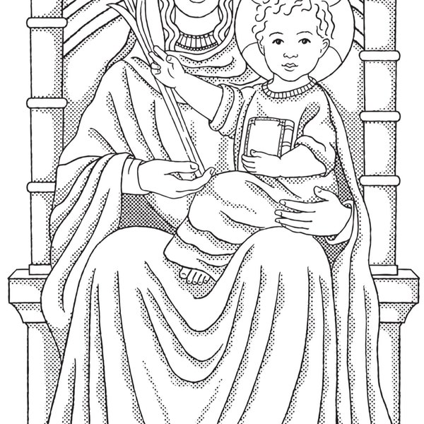 Catholic Coloring Page - Saints Anne and Joachim - Catholic Saints ...