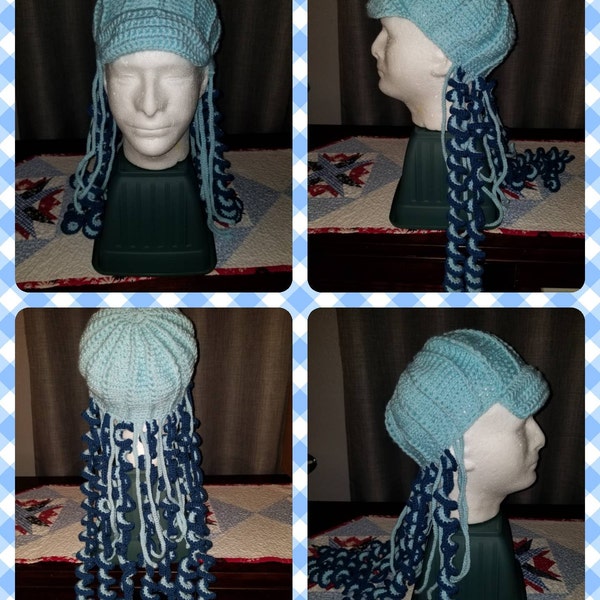 Instant Download PDF Pattern Newsboy Hat/poofy Ribbed Slouchy Beanie ...