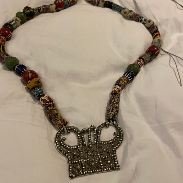 Djerba/sfax Antique High Grade Silver Berber Khamsa From Djerba/sfax ...