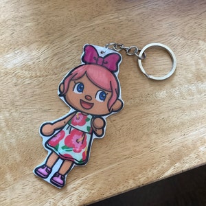 CUSTOM Animal Crossing New Horizons Player Keyring - Etsy