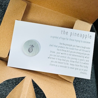 Fertility Pineapple Lucky Coin, Infertility Support Gift, IVF Gift, IVF ...