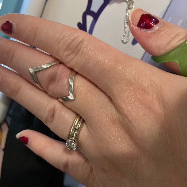 Sterling Silver Arthritis Finger Splint Ring,mallet Finger Splint ...