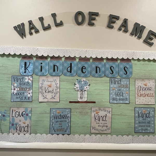 Choose Kindness, Bulletin Board Letters, Boho Classroom Décor ...