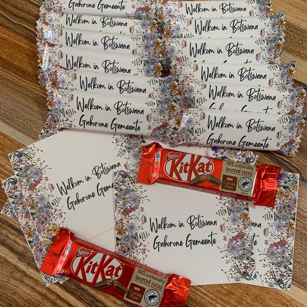 Kit Kat Wrapper Blank Template, BUNDLE, Custom, Chocolate Party Favor ...