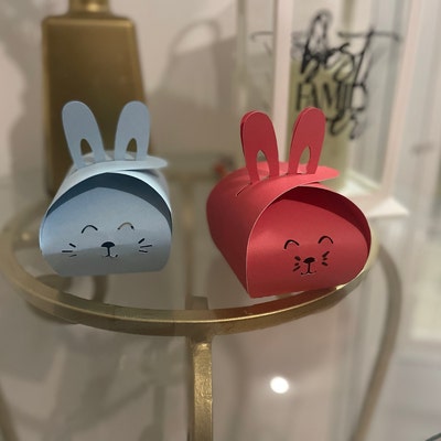 Easter Bunny Box Template SVG, Gift Box SVG, Party Favor, Box Template ...