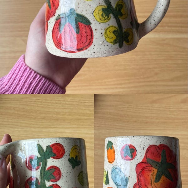 Handmade Tomato Mug Made to Order!! - Etsy