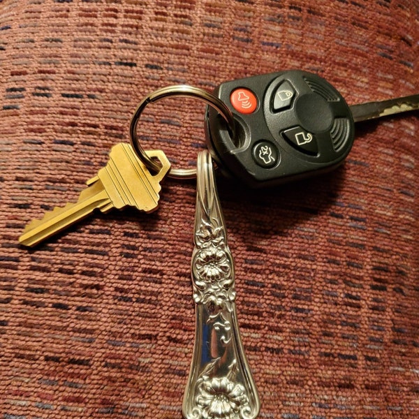 Silverware Handle Key Ring, Spoon Key Chain Spoon Key Ring Vintage ...