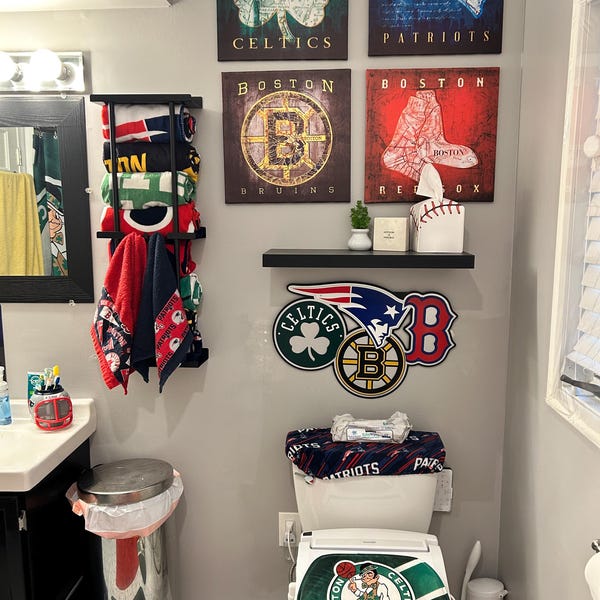 Hand Crafted Boston Sports Teams Themed Wall Décor. - Etsy