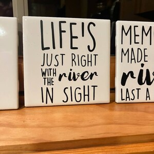 Lake Life Coaster Set - Etsy