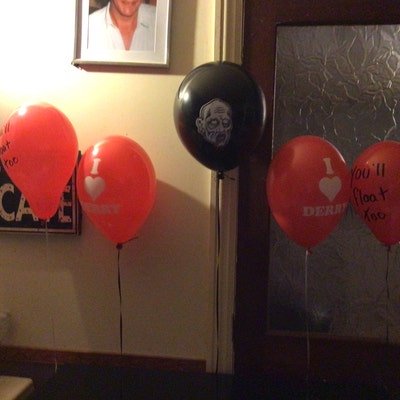 IT Movie Red Balloon Pennywise Clown Fancy Dress I Love Derry Halloween ...