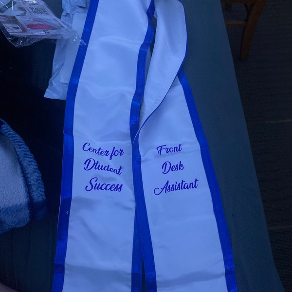 Customized Graduation Sash Custom Graduation Sash Personalized Sash ...