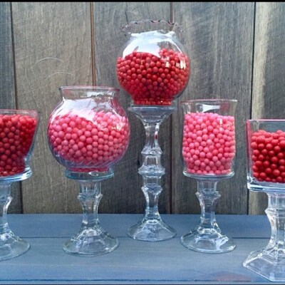 Small Glass Candy Jar With Lid Candy Jars Candy Buffet Jar - Etsy