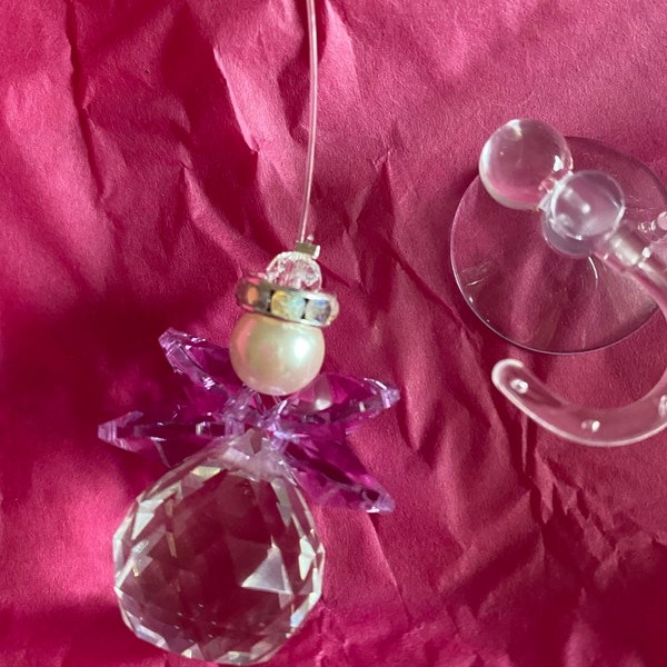 Glass Crystal Elf Christmas Tree Decoration or All Year Round Ornament ...