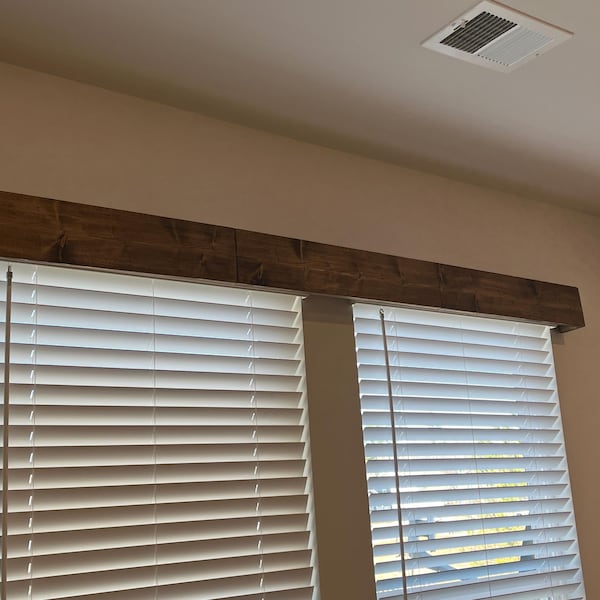 Rustic Farmhouse Wood Valance Cornice, Wood Window Valance, Wood Pelmet ...