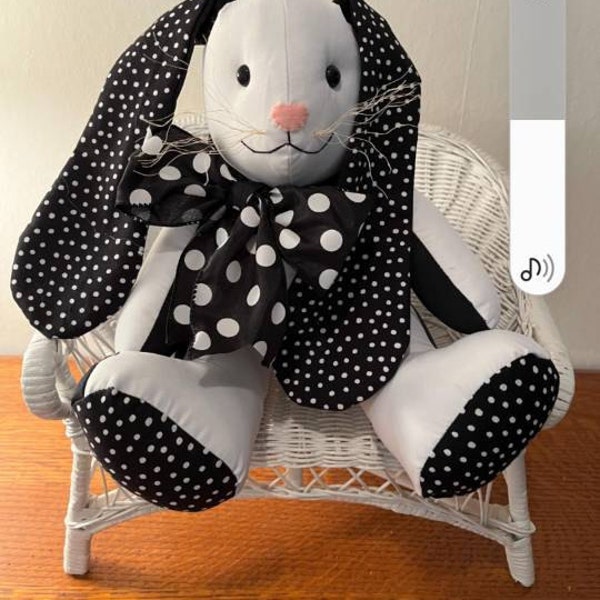 Memory Bunny (15 Inches Tall) Made From Your Loved One's Clothing - Etsy