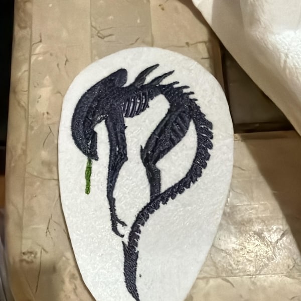 Xenomorph Embroidery Design,digital Project Pattern, Diy Modern ...