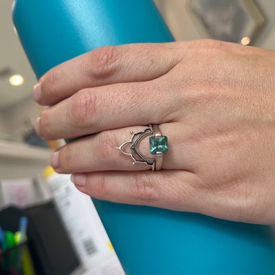 Doha Ring Sterling Silver Filigree Ring Large Ring - Etsy