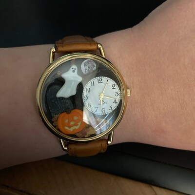 Spooky Halloween Watch With or Without Bats, Glow-in-the-dark Pumpkin ...