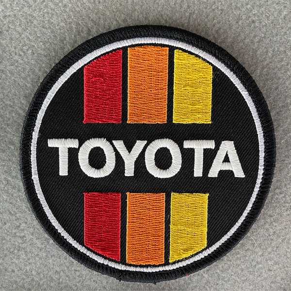 Toyota Retro Circle Embroidered Patch - Etsy