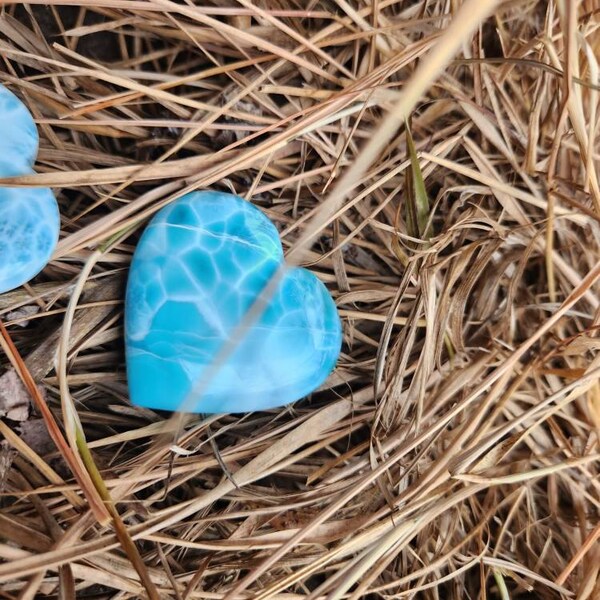 160g AAA High Quality Sky Blue Larimar Slab, Larimar Crystal, High ...