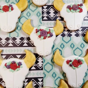 Cow Skull Bull Horns Cookie Cutter 4'' - Etsy