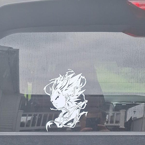 Goku Super Saiyan SSJ Half Face Decal - Etsy