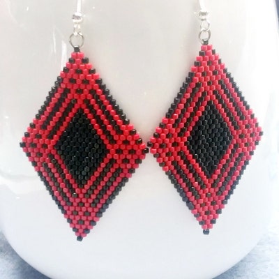 Brick Stitch Diamond Pattern With Western Feel, - Etsy