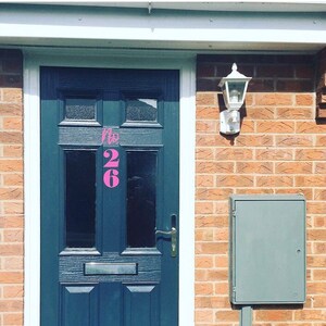 Personalised Door Number Front Door Sticker Custom Decal - Etsy