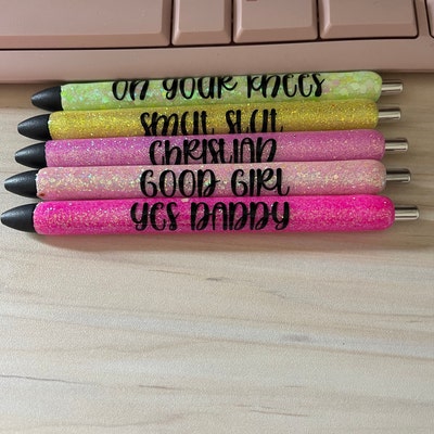 Glitter GEL Pens Inkjoy Gel Pens 0.7 Personalized Inkjoy Custom Epoxy ...