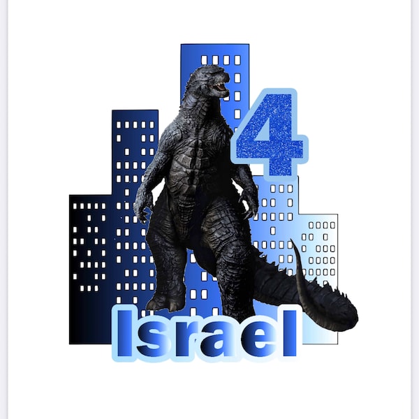 Custom Godzilla Cake Topper, Printable Digital File - Etsy