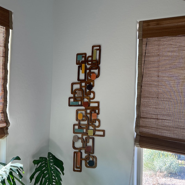 Mid Century Modern Magnets, Retro Magnets, Wood Magnets, Geometric ...