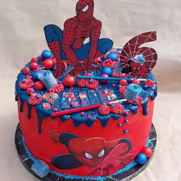 Printable Spiderman PNG | Cake Topper | Digital Download | Ready to Print and Handcut | Instant ...