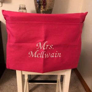 HOW to MAKE A Chair Pocket Desk Seat Sack INSTRUCTIONS | Etsy