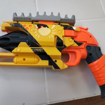 For Nerf Hammershot Blaster Short Dart Mod Cylinder Barrel 7 Round Half ...