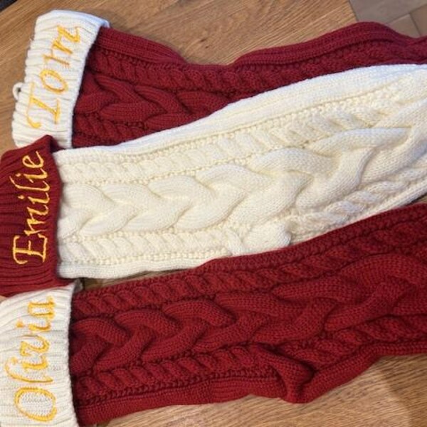 Engraved Holiday Stockings ,custom Christmas Knitted Stockings,2024 ...