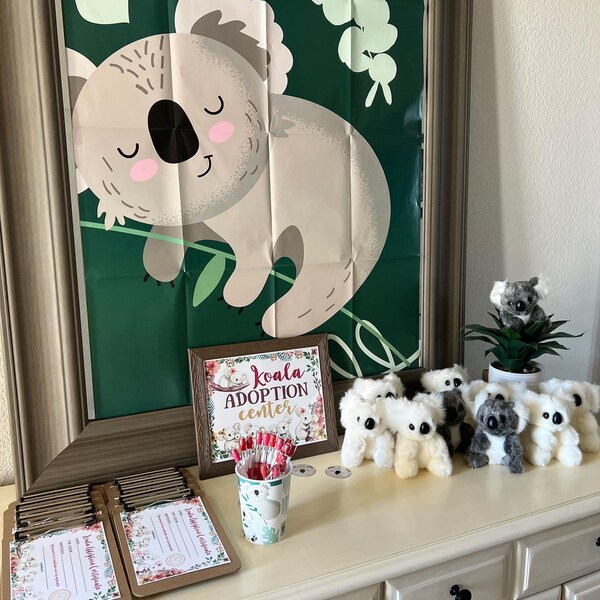 Koala Birthday Party, Adopt a Koala, Koala Party Games, Pet Adoption ...