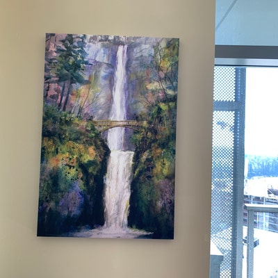 Buy Multnomah Falls 10 Signed Multnomah Falls Landscape Watercolor ...