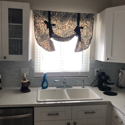 Tie UP Valance With Grommets Scott Living Fabrics Peony Multiple Colors ...