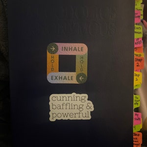 Pause, Pray, Proceed, Custom Vinyl Sticker, AA Stickers, Recovery ...