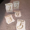 Back Painted Acrylic Wedding Table Number Sign - Etsy