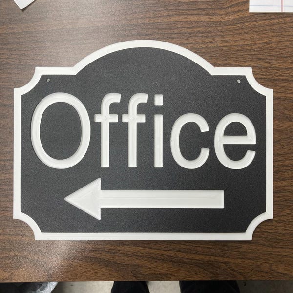 Office Sign, Outdoor Office Sign, Home Office Sign, Signs With Arrows ...