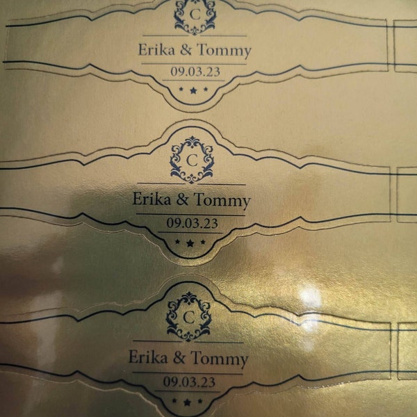 Gold Foil Cigar Labels, Custom Cigar Label, Cigar Bands, Cigar Wraps ...