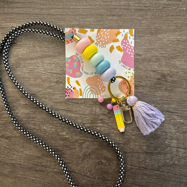 Teacher Lanyard, Lanyard With ID Holder, Necklace Lanyard, Lanyard ...