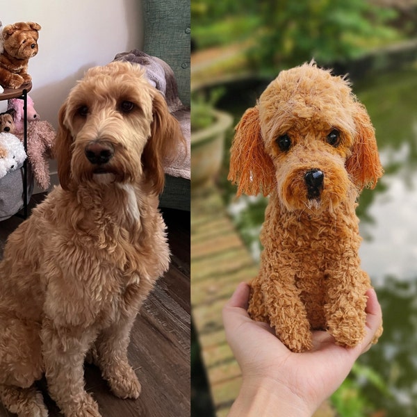 Custom Stuffed Dog, Custom Crochet Dog, Custom Dog Plush, Custom ...